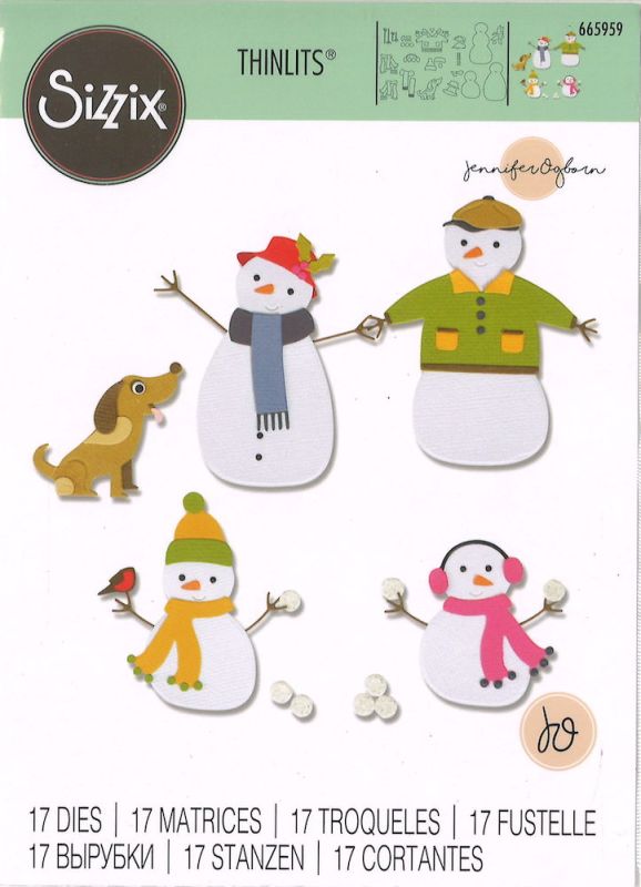 Sizzix Thinlits Stanze Set 17PK - Snow Family