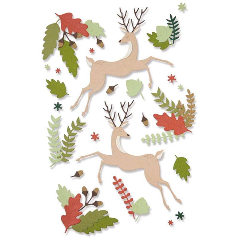 Sizzix Thinlits Stanze Set 19PK - Delightful Deer